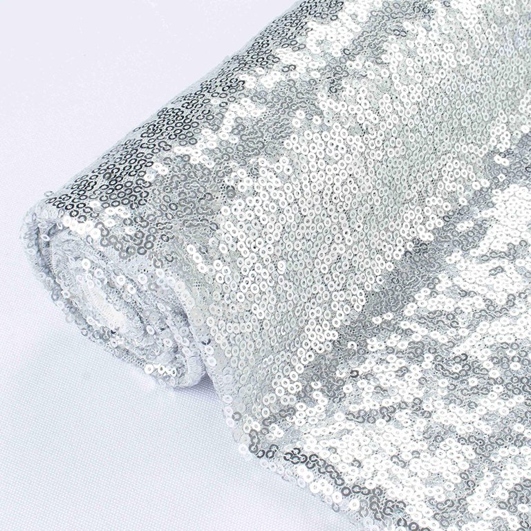 Silver Fabric Material