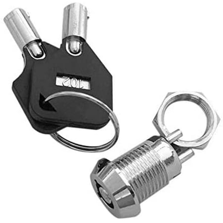 Key Operated Security Barrel Switch SPST On Off 2 Position Common 2 ...