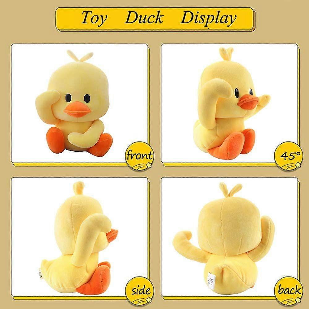Pato de peluche amarillo de 11,8 pulgadas, regalo divertido y tierno ...