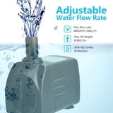 Jebao PP-388LV Submersible Fountain Pond Pump 198gph - Walmart.com