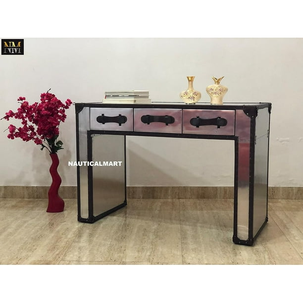 Nauticalmart Aluminium Aviation Modern Style Console Desk Furniture w ...