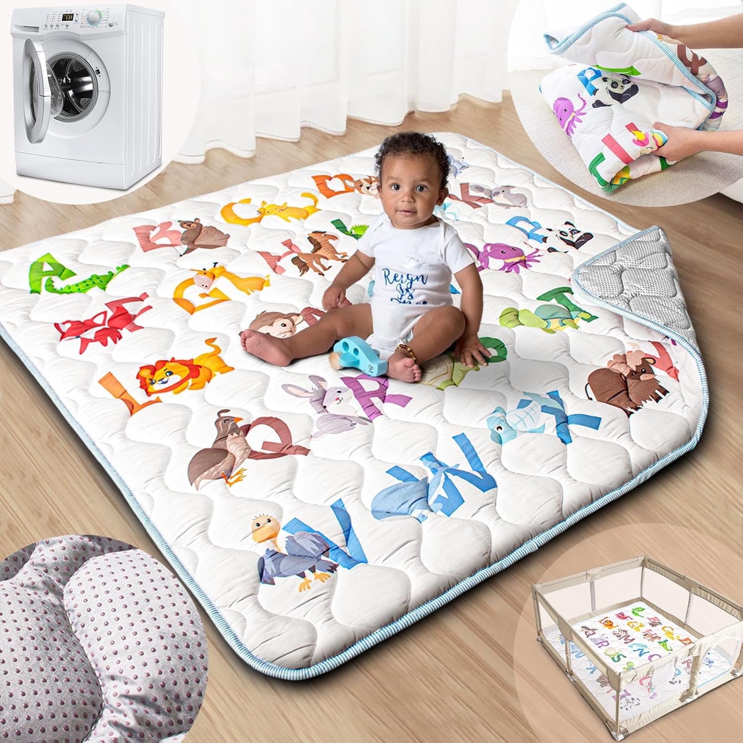 Click here for Beavtaens Baby Play Mat For Floor  Fits 50x50 Play... prices