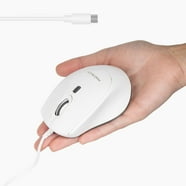 Macally 3 Button Optical USB-C Wired Mouse for Mac and PC - Walmart.com