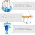 Blue Glass Sea Wind Chime, Fish Shaped Wind Chime, Indoor Outdoor ...