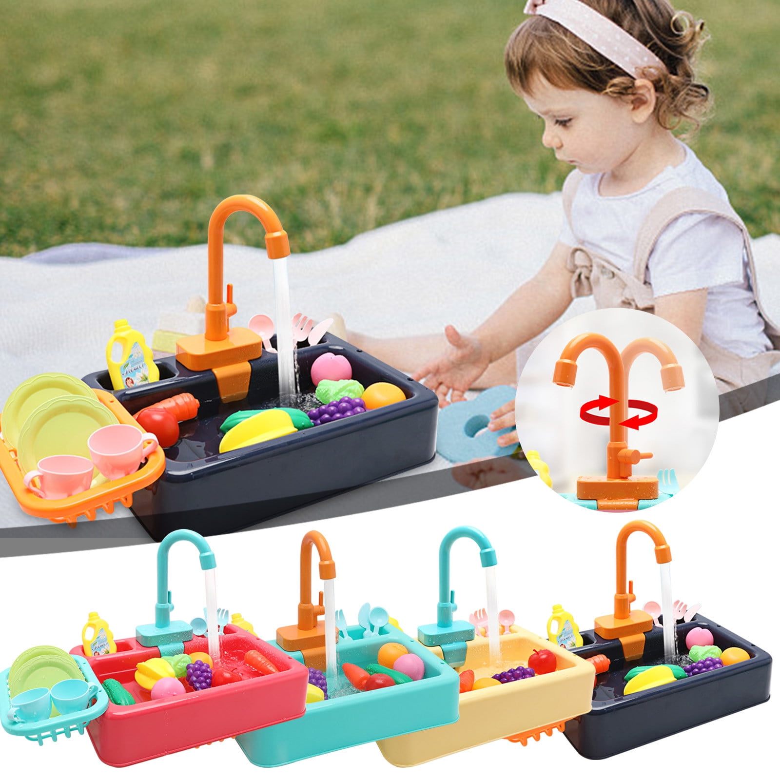 Click here for Nsxcdh Kitchen Toy Set Analog Dishwasher Sink Chil... prices