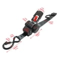 12 Inch Aluminum Track Ratchet Straps Set With Steel Fasteners For ...
