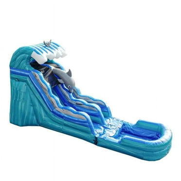 JumpOrange Outdoor Ocean Battle Commercial Grade Water Slide with Pool ...