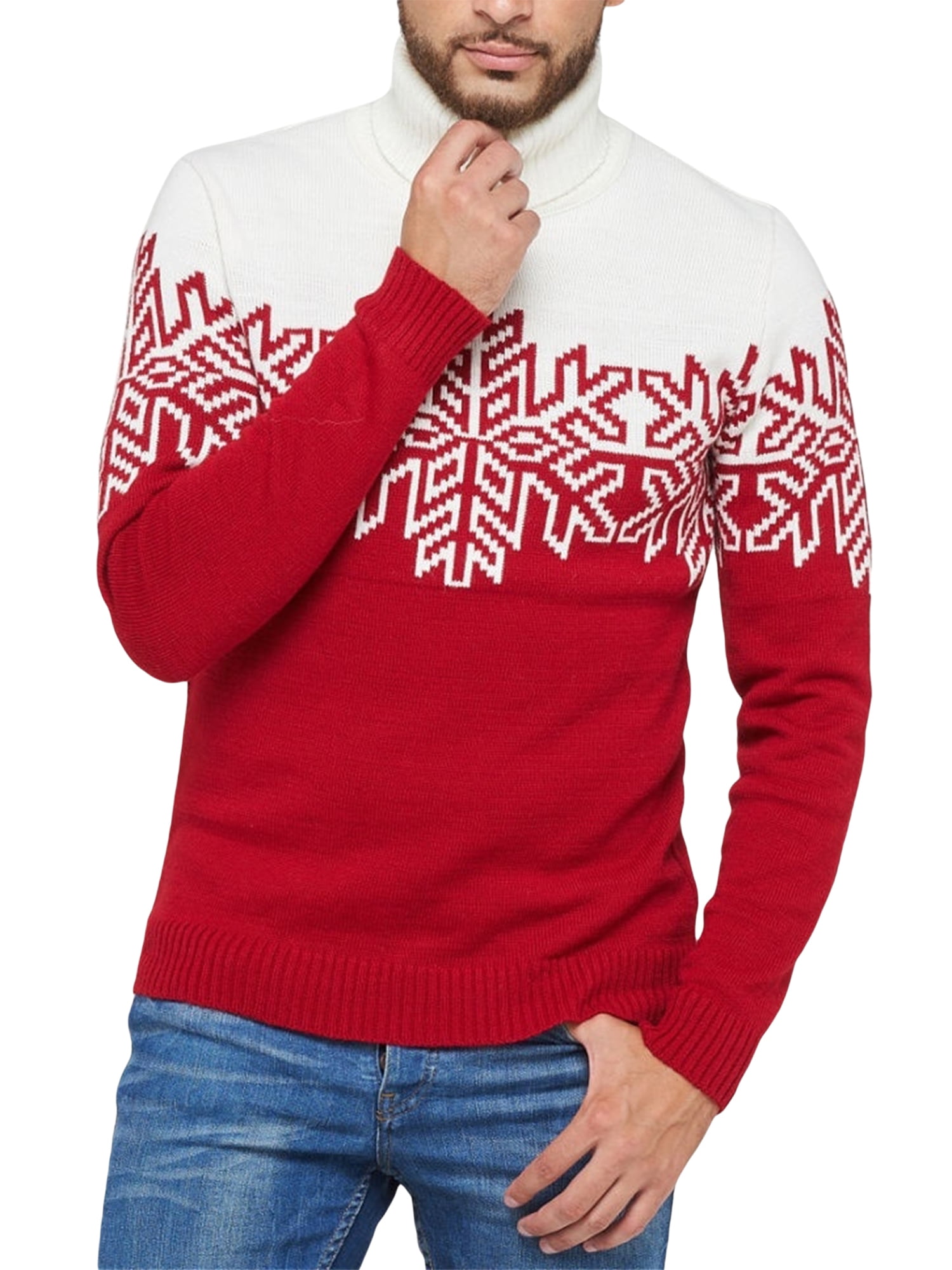Binpure Matching Family Christmas Sweaters Turtleneck Reindeer ...