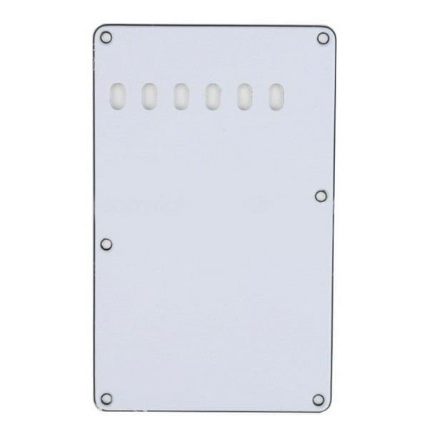 Strat Back Plate Tremolo Cover White 3-Ply for USA/Mexico Fender ...
