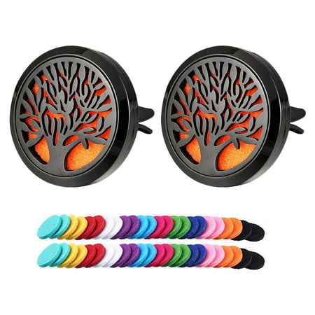 Jinnoda 2pcs Car Perfume Auto Air Vent Essential Oil Diffuser Clips ...