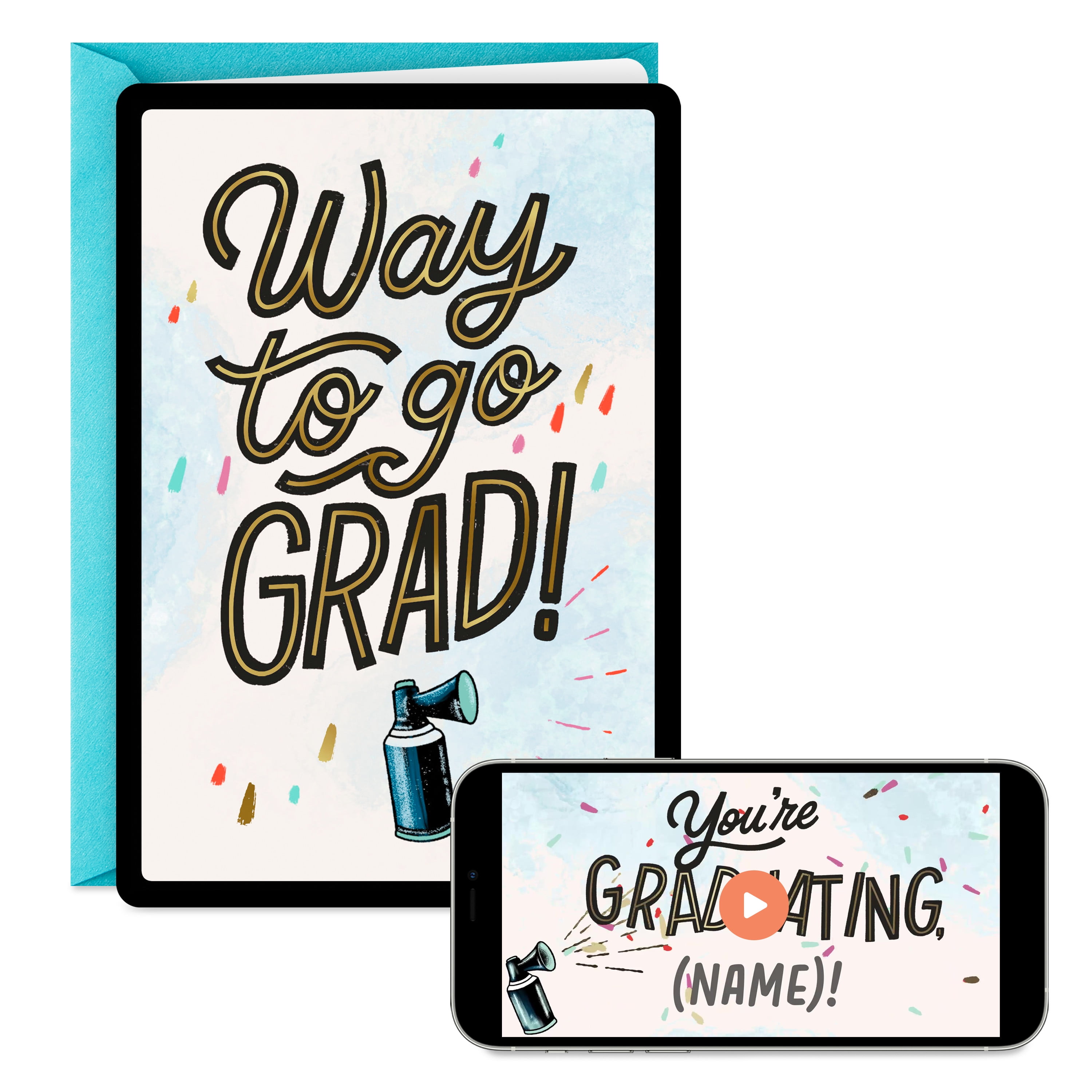 Hallmark Video Greeting Graduation Card (Way to Go, Grad) - Walmart.com