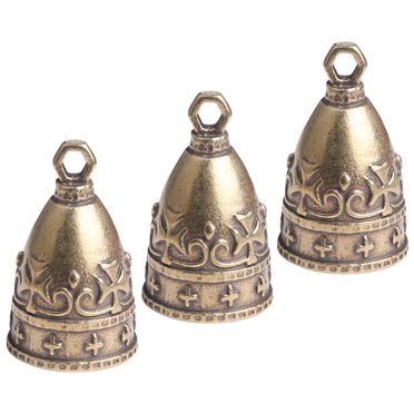 PTOOTP 8Pcs Golden Metal Cheering Cow Hand Bells for DIY Crafts and ...