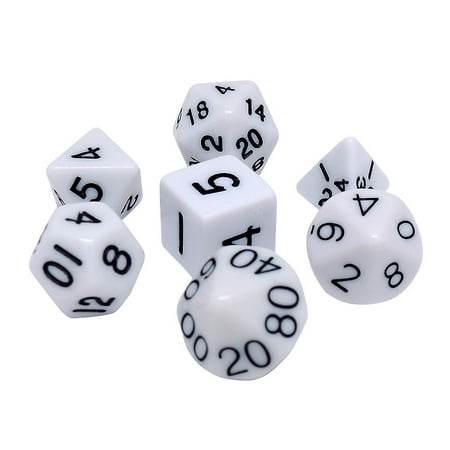Polyhedral Dice Set 4 Sided-20 Sided Multi Sided Acrylic Dice Game ...