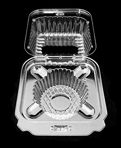 Par-Pak Single Cavity Clear Hinged Cupcake Holder Muffin Ramekin ...