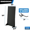 Storage Standard Metal Pegboard Display Stand with Steel Accessories ...