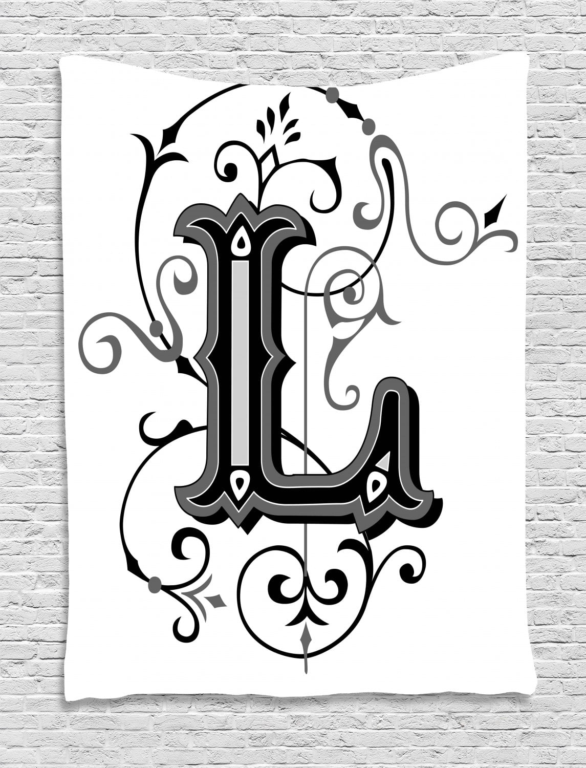 Letter L Tapestry Ornated Capital L Calligraphy Initials Alphabet letter-l-tapestry-ornated-capital-l-calligraphy-initials-alphabet