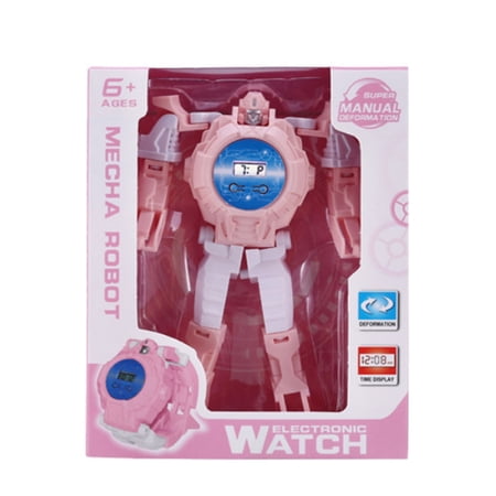Kids Robot Watch Deformation Robot Toys Digital Watch for Boys Girls ...