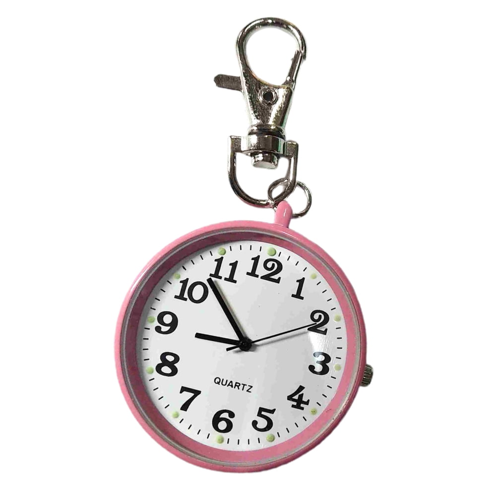 Quartz Pocket Watch Keychain Portable Lightweight Small Pendant for ...