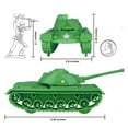TimMee Toy Tanks for Plastic Army Men - Green WW2 3pc - Made in USA ...