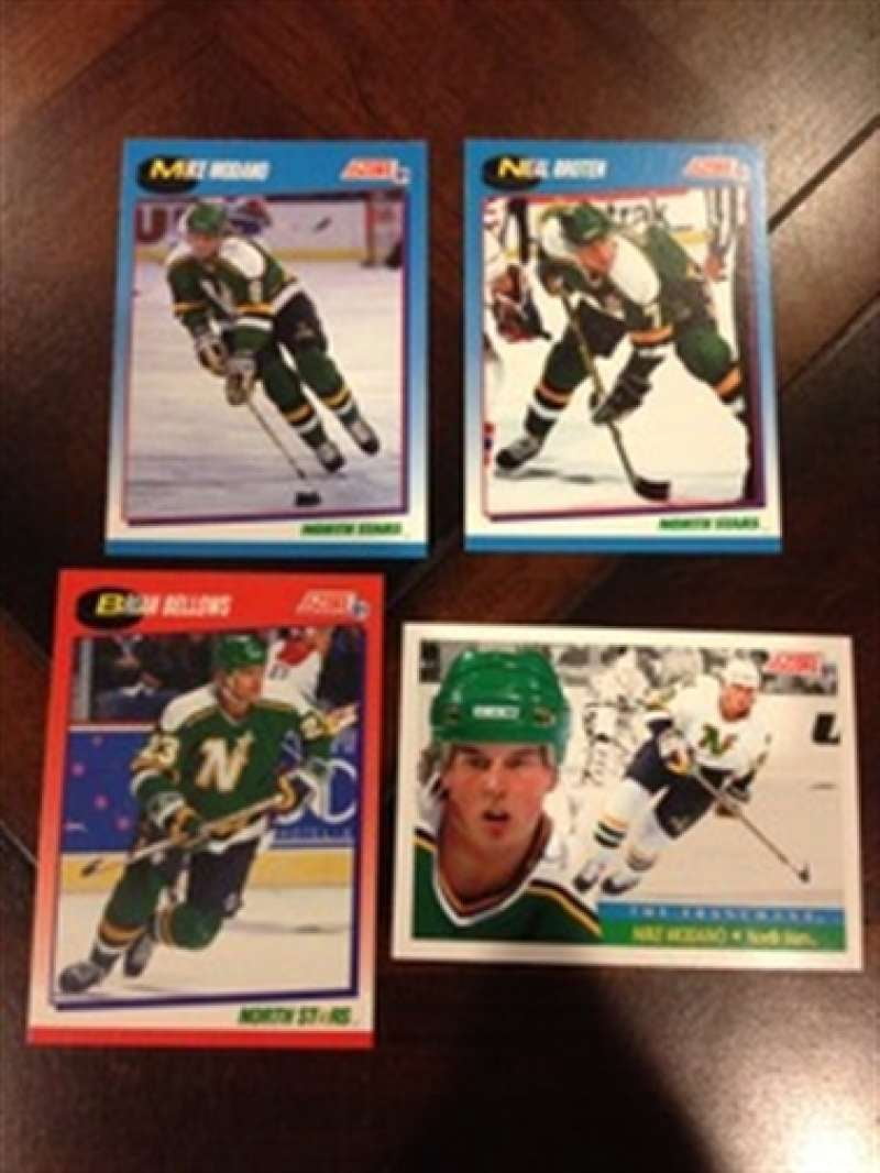 1991-92 Score Bilingual Minnesota North Stars Team Set 29 Cards Mike ...