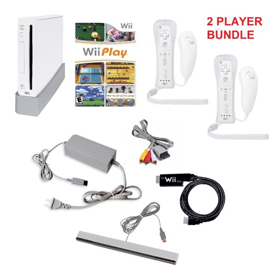 Deluxe 2-Player Wii Console Bundle with Wii Play Game - Smart TV Ready ...