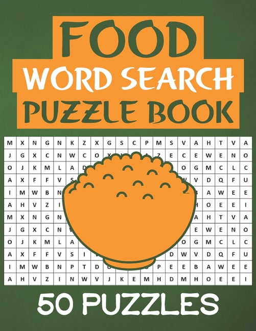 Food Word Search Puzzle Book : 50 Food Themed Word Search Activity ...