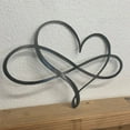 Dengmore Discoumt Infinity Heart Steel Wall Decor Metal Wall Art ...