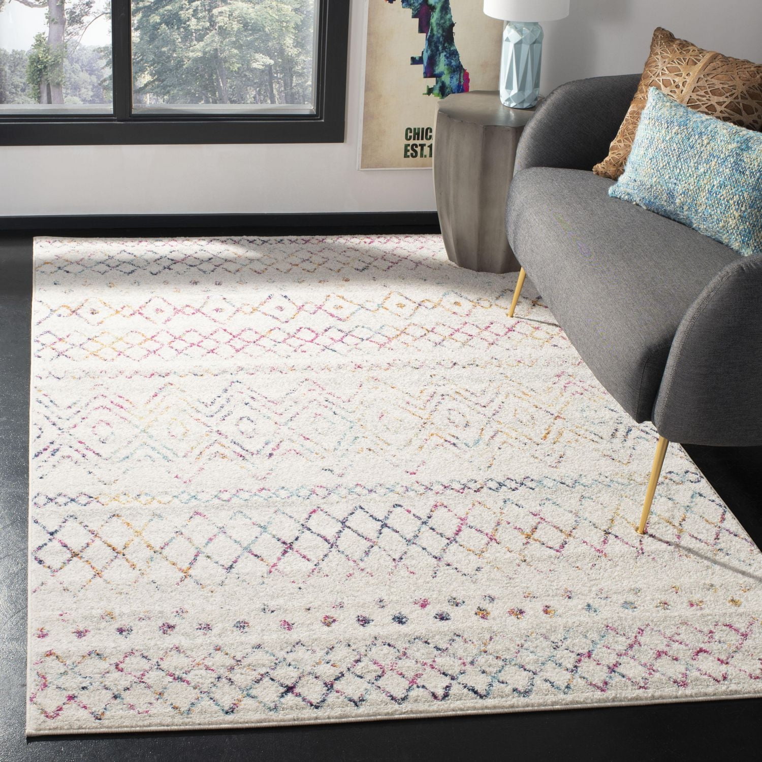 Click here for Safavieh Madison Hannah Geometric Area Rug 3 Ft X... prices