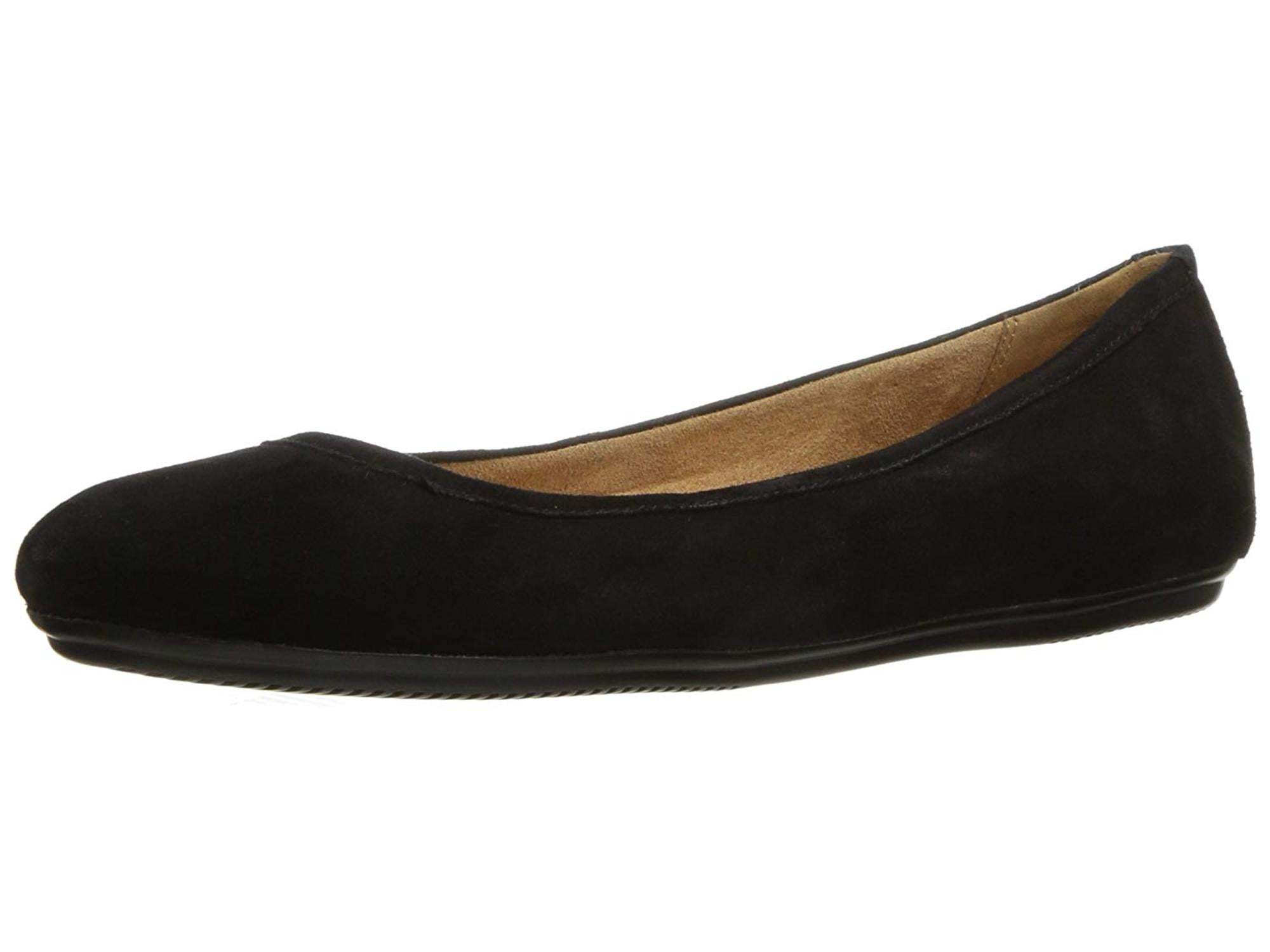 Naturalizer Women's Brittany Ballet Flat, Black Suede, Size 12.0 ...