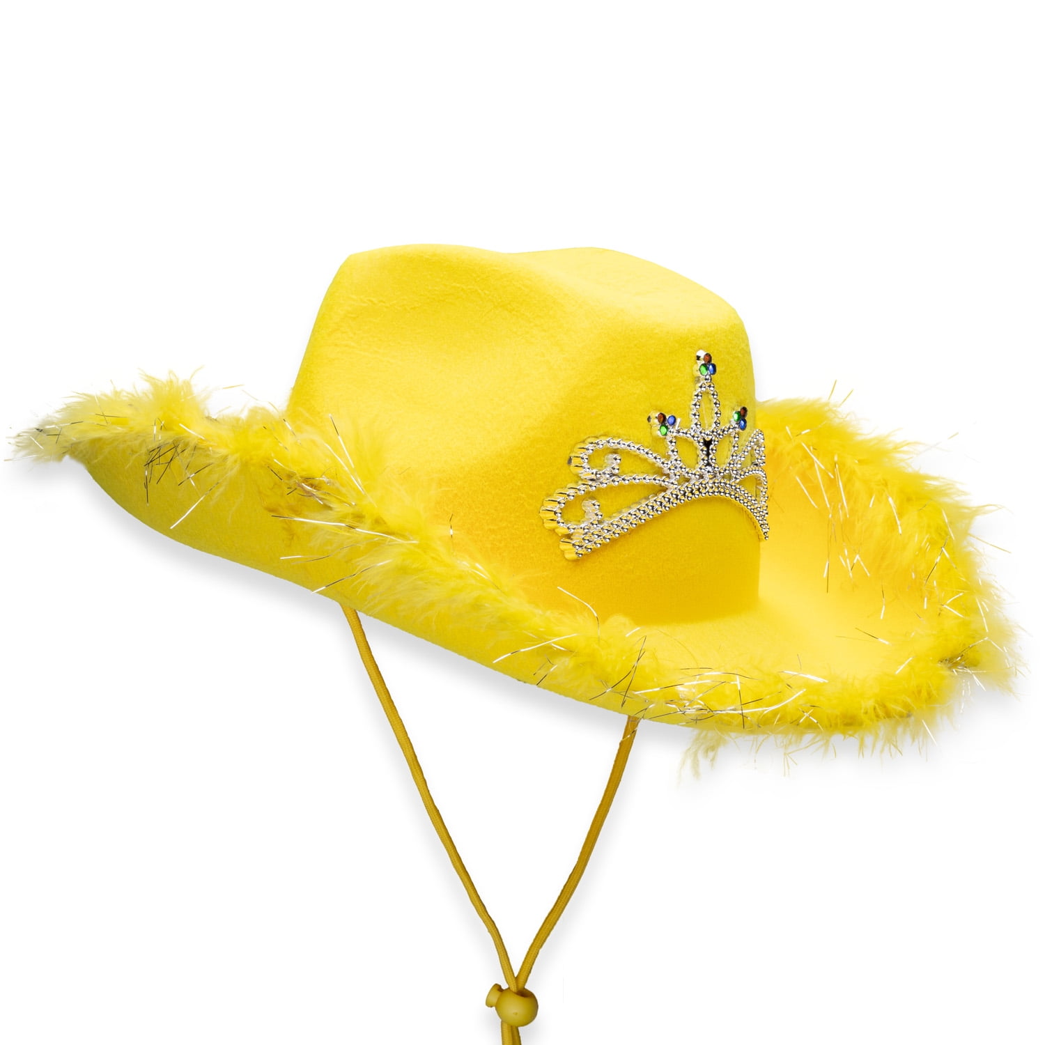 COLLECT PRESENT Light up Cowgirl Hat Costume Accessory, with Crown ...