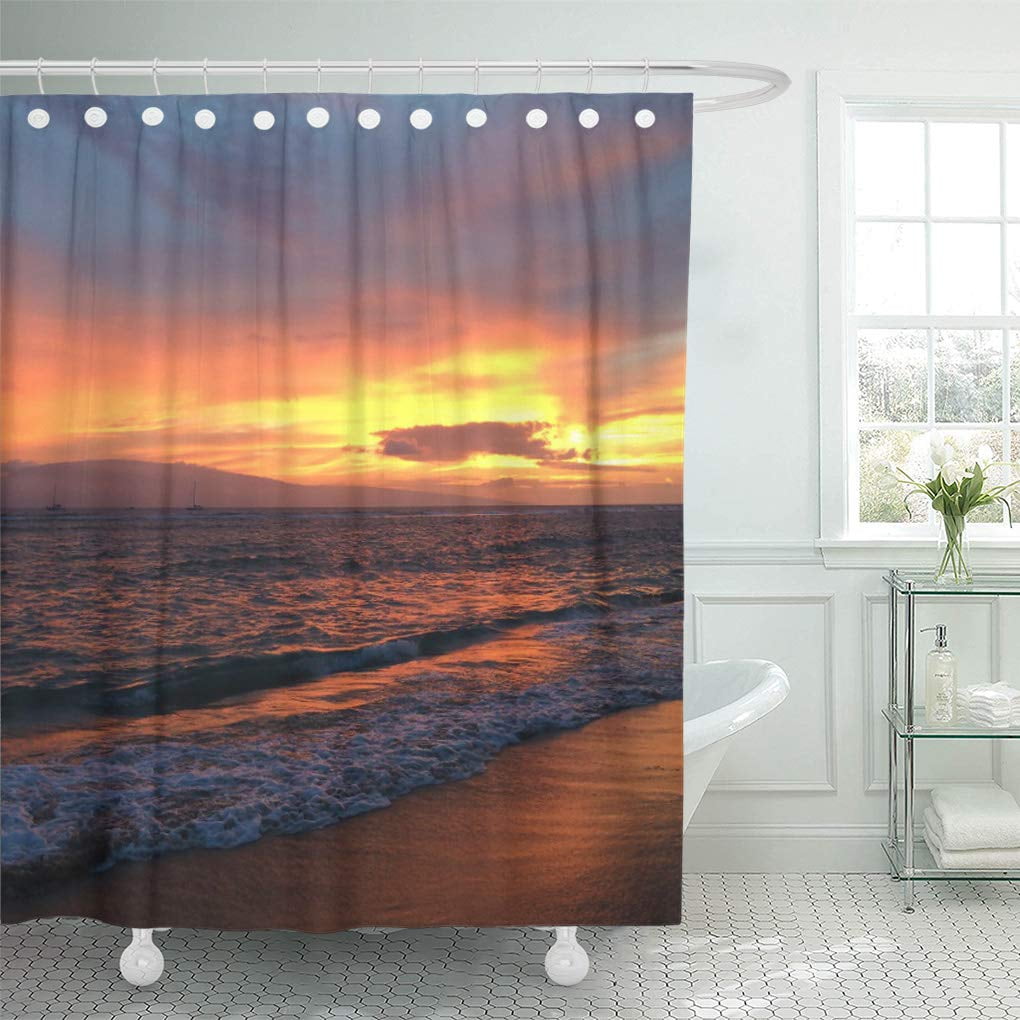 CYNLON Maui Sunset Lahaina Hawaii Triptych Landscape Beautiful Ocean ...