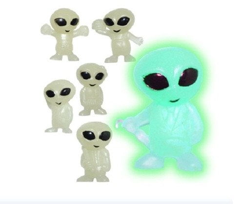 Tiny Glow in the Dark Aliens Lot of 20 - Walmart.com