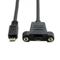 FVH Micro USB 5Pin Male to Female Extension Panel Mount Type Cable with ...