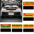 5Pcs Student Driver Magnetic Stickers Reflective Warning Highly Visible ...