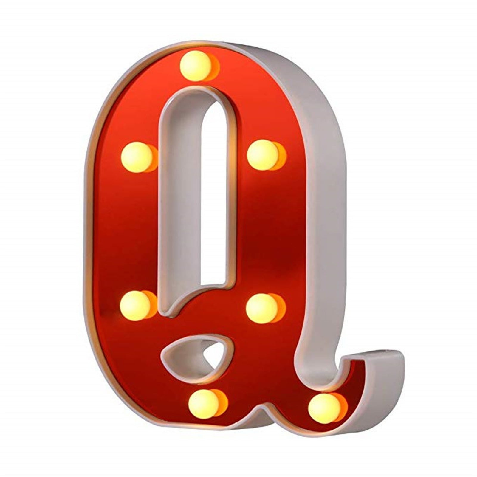 Red 16CM LED letters Lights Name Wedding Party Birthday Valentine's Day ...