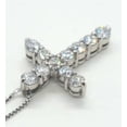 3Ct Round Cut VVS1/D Lab-Created Diamond Cross Pendant 14K White Gold ...