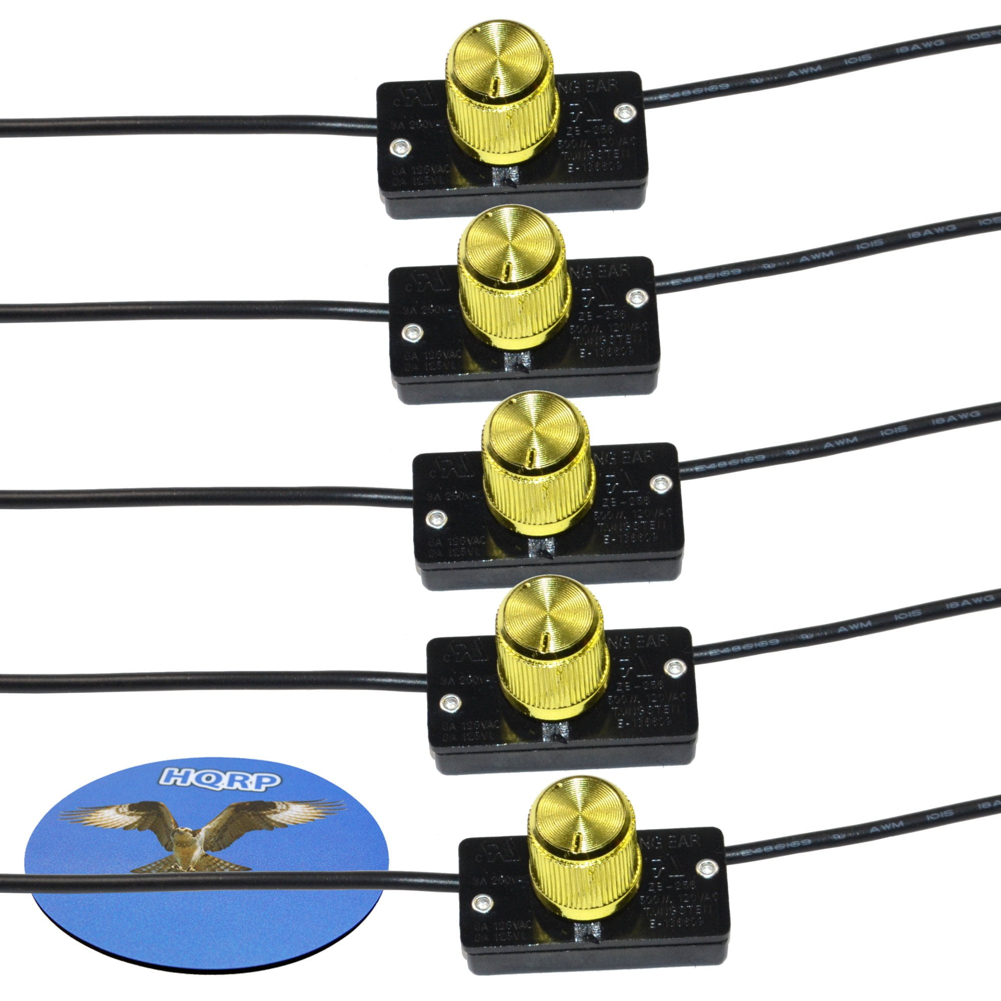 Click here for Hqrp 5-Pack Universal Dimmer Light Lamp Switch Wit... prices