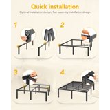 Tatago 16 inch Heavy Duty California King Bed Frame with Storage, 3500 ...