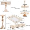 Miumaeov 9Pcs Cake Stand Cupcake Tray Holder Dessert Display Rack Party ...