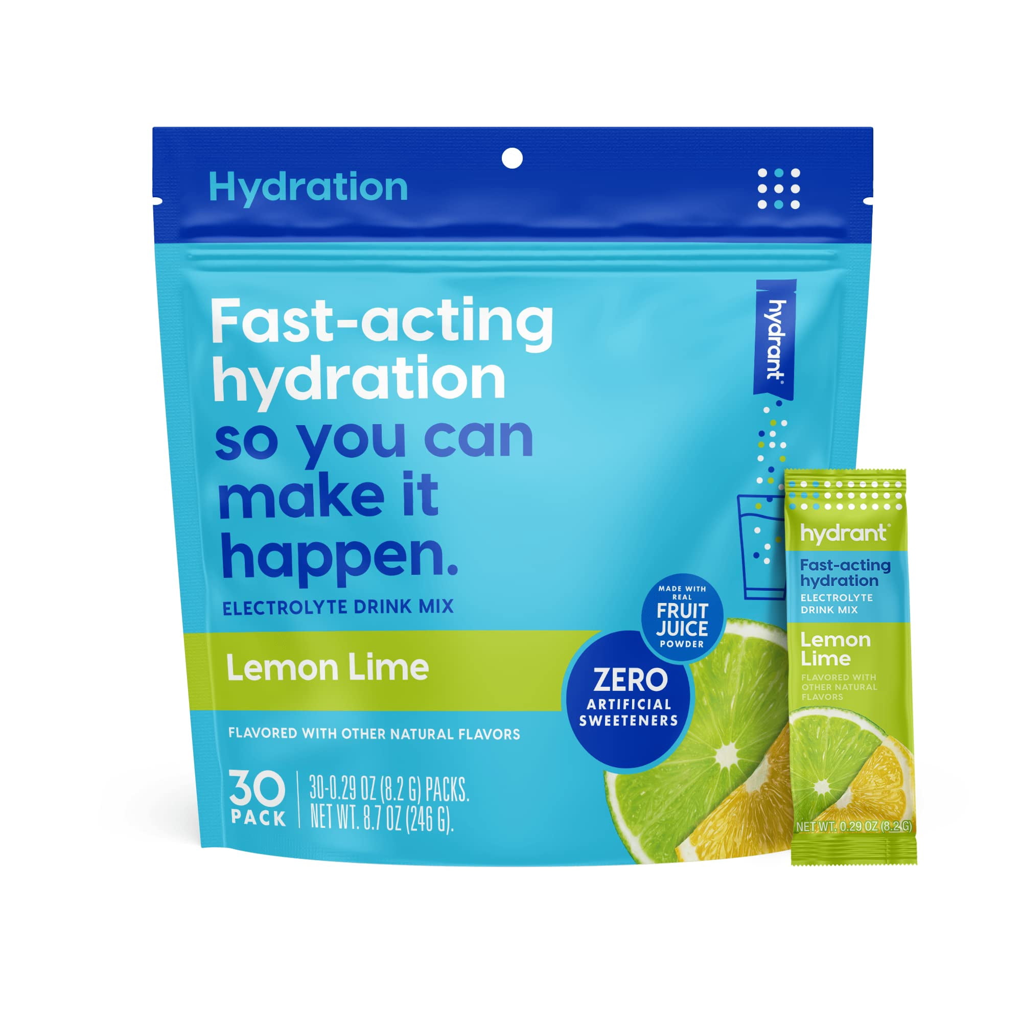 HYDRANT Hydrate, Individual Hydration Electrolyte Powder Stick Packets ...
