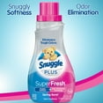 Snuggle Plus Super Fresh Liquid Fabric Softener, Spring Burst, 31.7 ...
