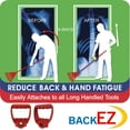 BACKEZ 2-Pack Ergonomic Shovel Handle Attachment, Back-Saving Tool Grip ...