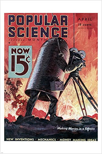 Vintage Popular Science Magazine Cover Poster Collectors Educational ...