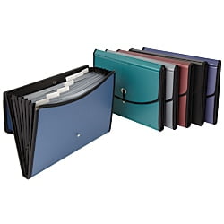 Office Depot® Brand 7-Pocket Expanding File, Letter Size, Assorted ...