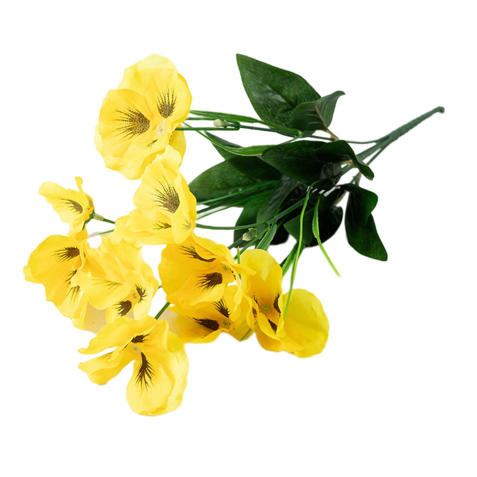 Waroomhouse Artificial Flower Realistic Decorative Faux Silk Fake Iris ...