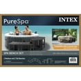 Intex PureSpa Accessory Set - 2 Medium & 2 Tall Benches for 4 Person ...