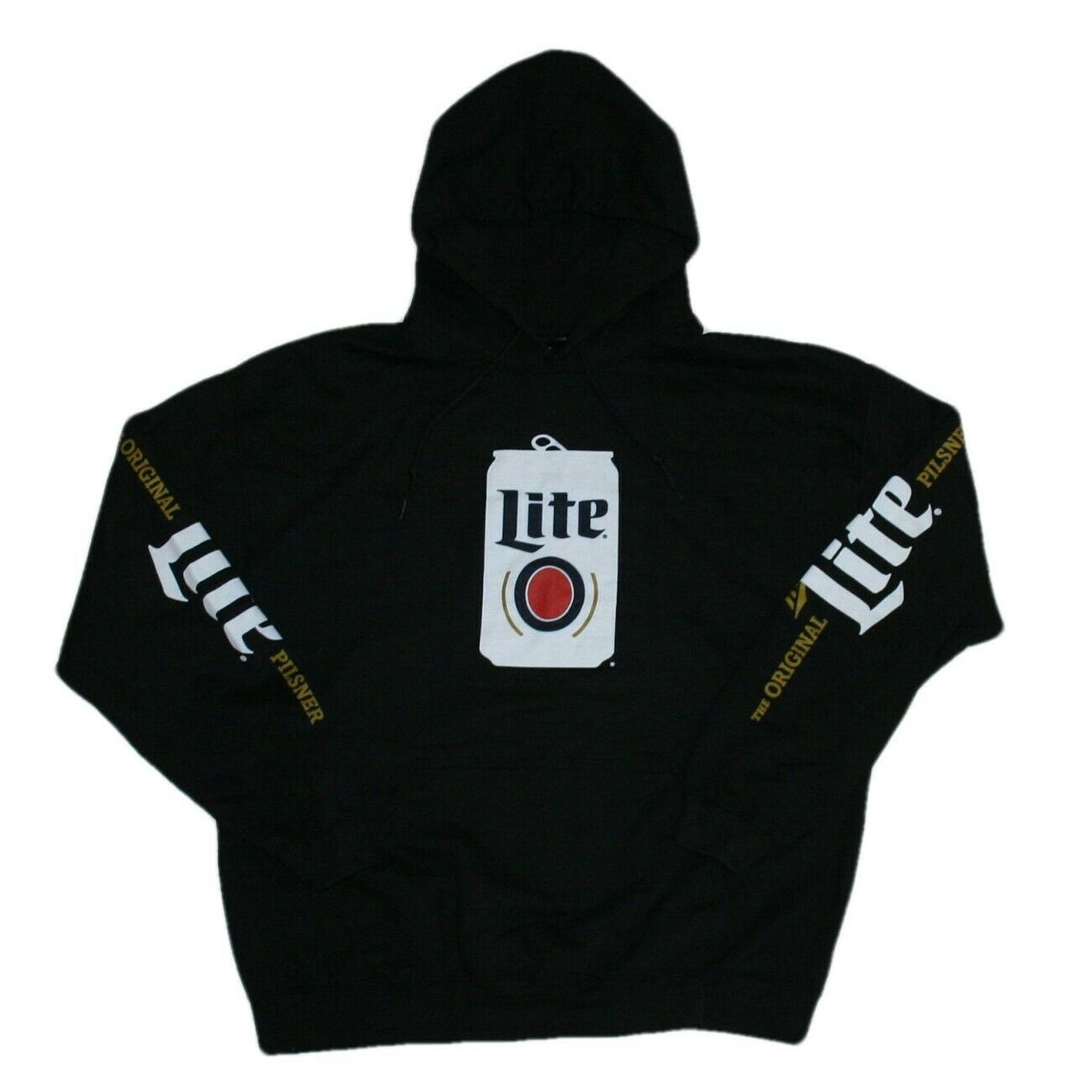 Miller Lite Men's Black Pullover Hoodie - Walmart.com