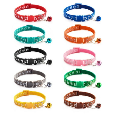 Puppy ID Collars Identification Whelping Soft Nylon Adjustable ...