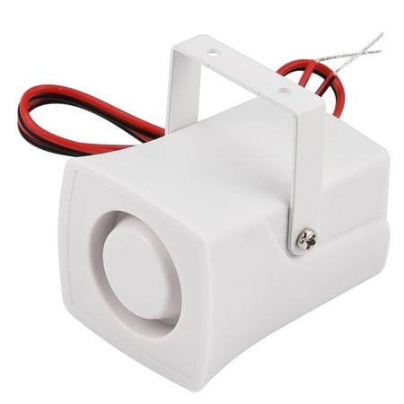 WALFRONT 120DB DC12V Mini Wired Siren Horn with Bracket for Wireless ...