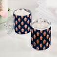 2 PCS Plastic Storage Canister Clear with Lids Airtight Cotton Swabs ...